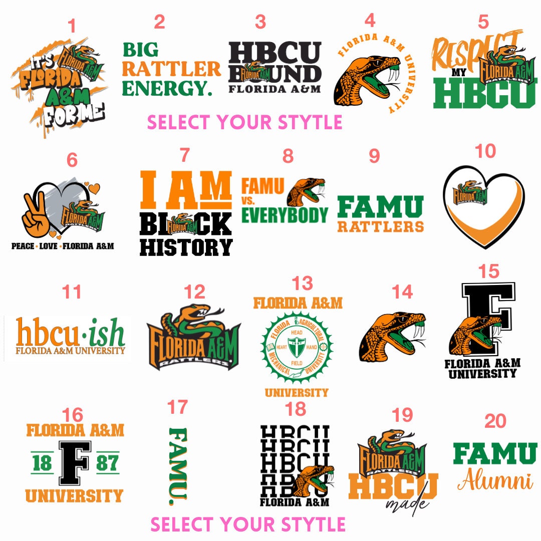 Youth Famu Shirts, Big Rattler Energy, Multiple Styles to Choose From ...
