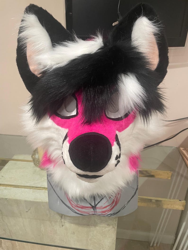 Pink Canine Fursuit Mini Partial Read Description - Etsy