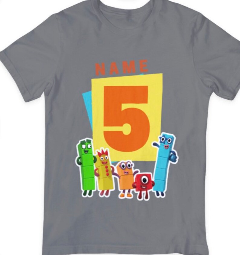 Unisex Kids Numberblocks Birthday T-shirt - Etsy
