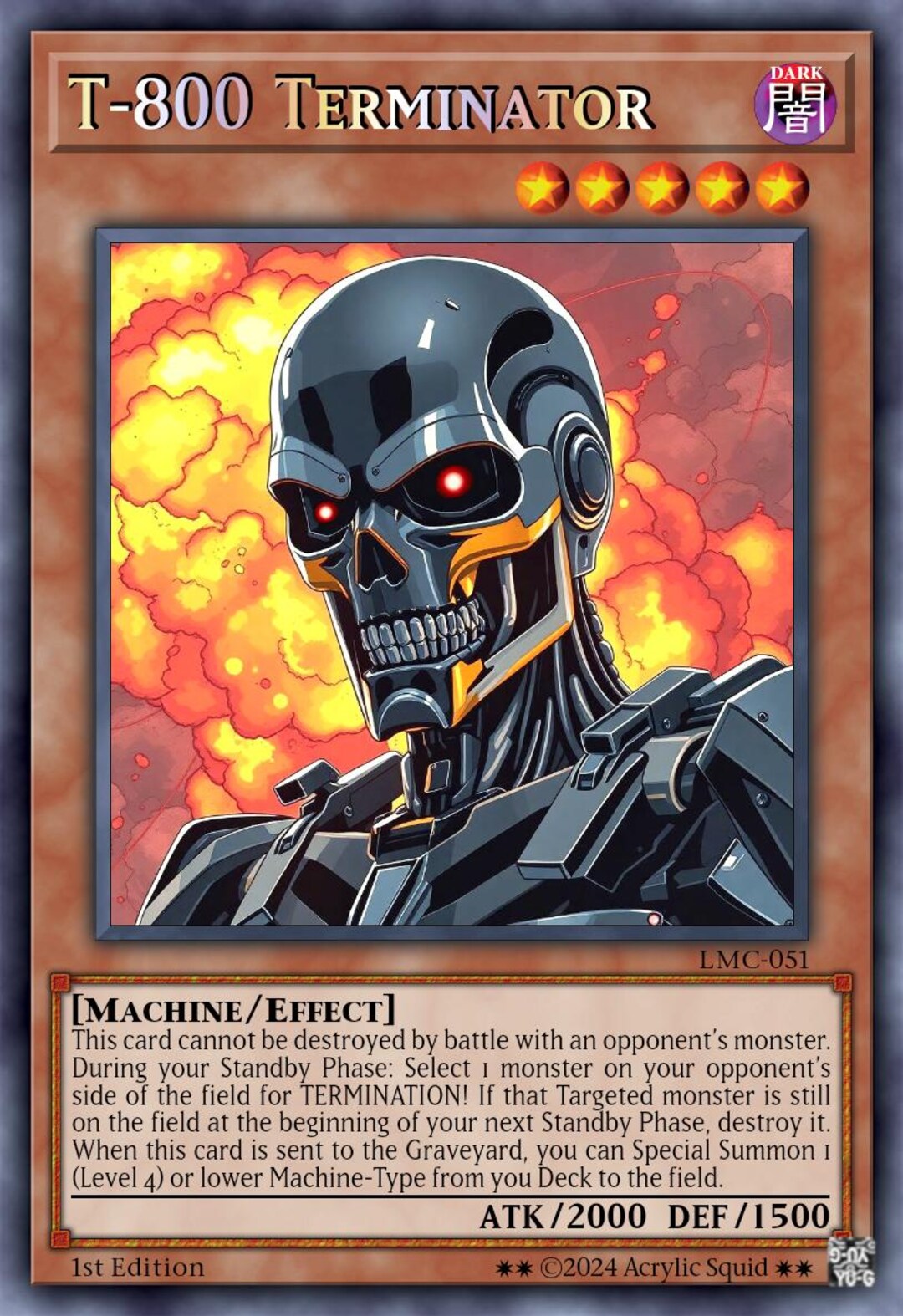 Terminators handmade Orica Yu-gi-oh Card. BUY 3-get a FREE BONUS Card ...