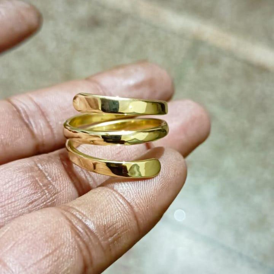 Arthritis Ring, Finger Splint Rings, Brass Gold Plating Rings, Handmade ...