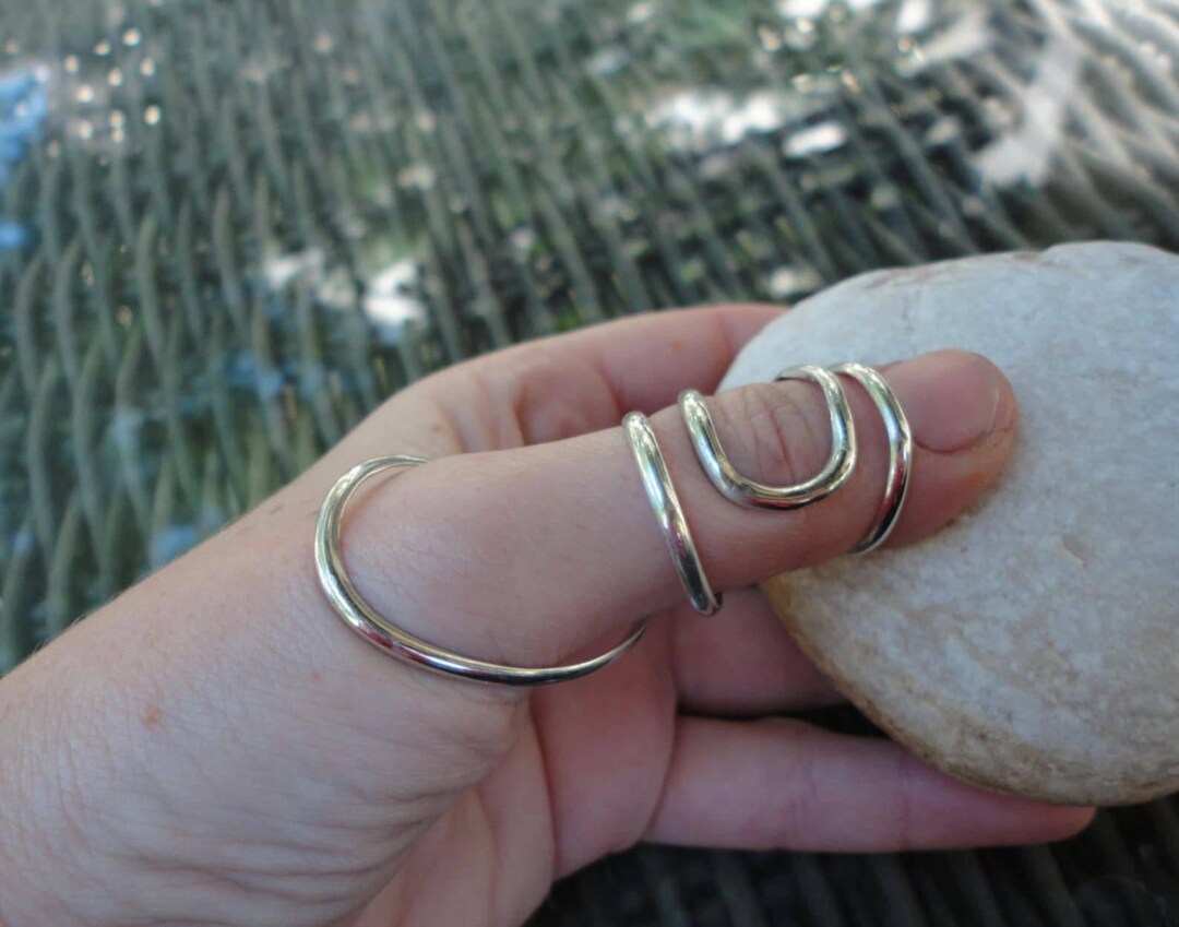 Thumb Splint 925 Silver Ring, MCP Hyperextension Splint, Arthritis ...