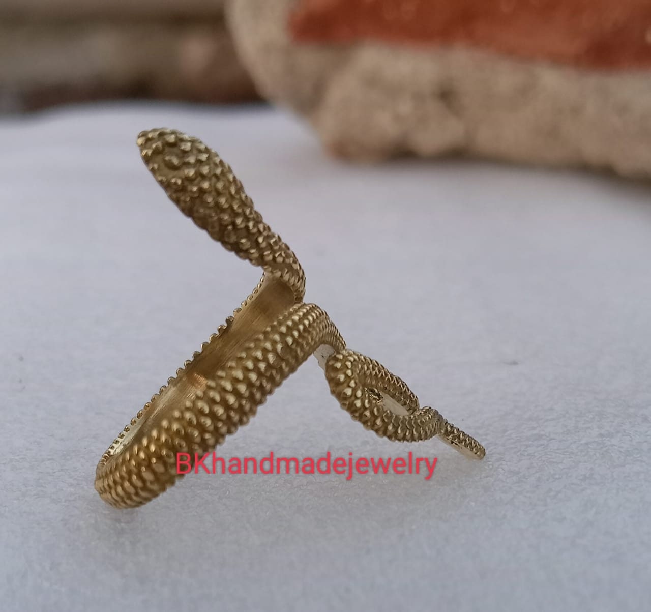 18k Gold Snake Ringsnake Wrap Ringadjustable Snake Ringgold - Etsy