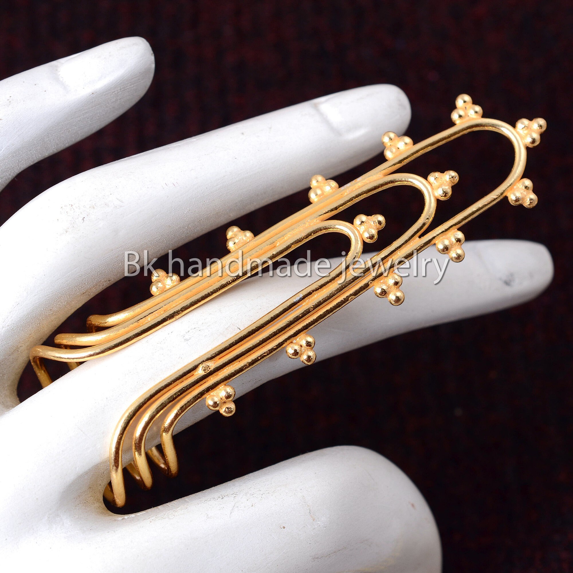 Arthritis Finger Splint for Bending Sideway Lateral Deviation 18k Gold ...
