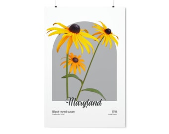 Black-eyed Susan Illustration Print / Printable / Art / Digital ...