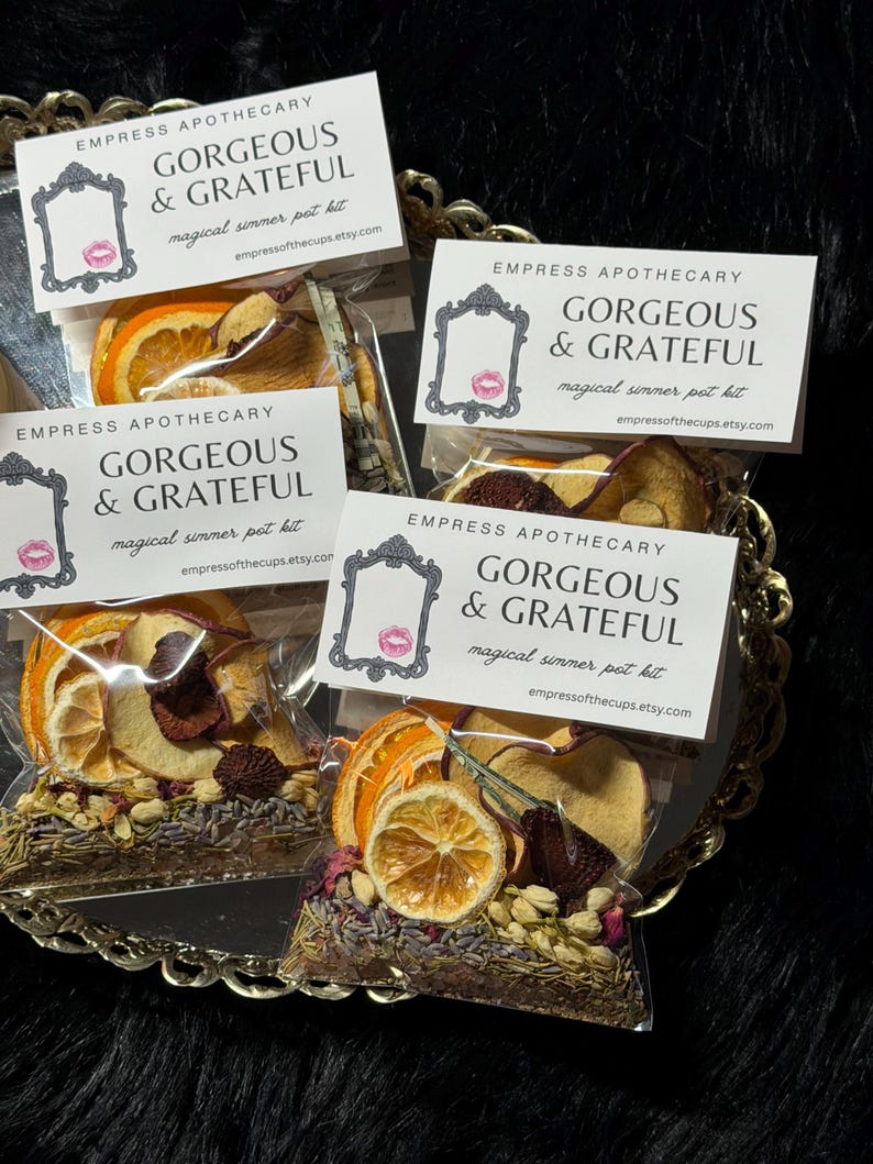 Glamour Simmer Pot Intention Kit | Gorgeous & Grateful Self Love Ritual ...