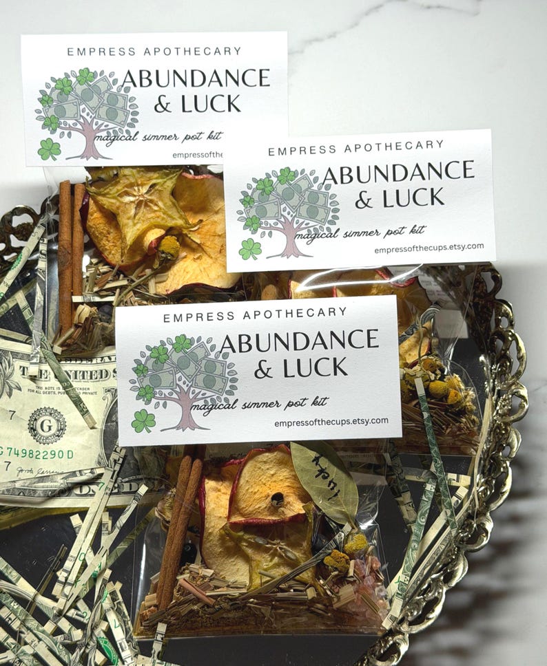 Magical Abundance & Luck Simmer Pot Kit | Prosperity, Money Drawing ...