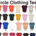 Circle Clothing Blank Solid Colors UNISEX Shirts for Crafting, Vinyl ...