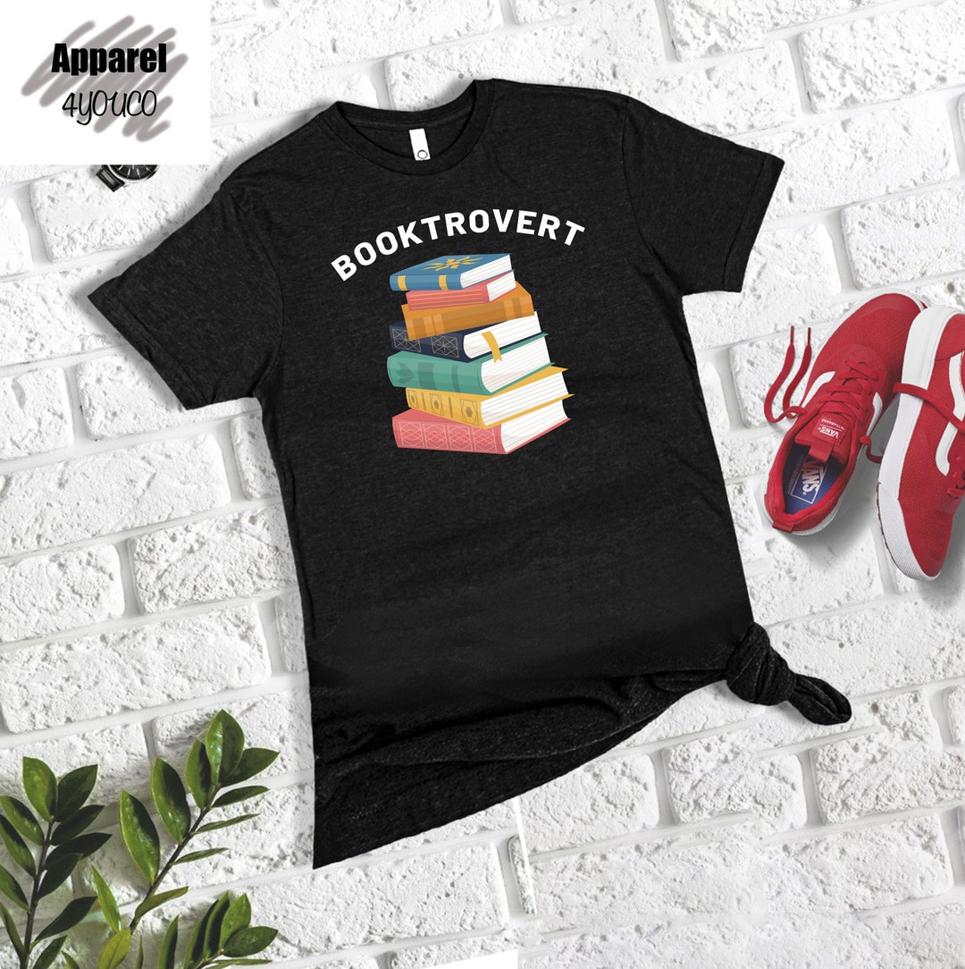 Booktrovert Funny T-shirt Nerd Tshirt Book Nerd - Etsy