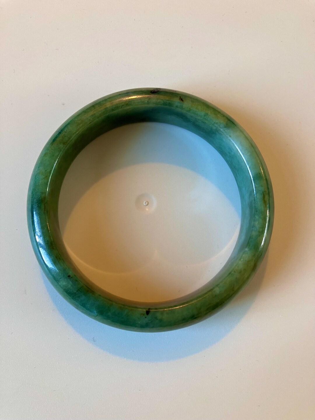 Jadeite Bangle 57.2mm(2”25)/ Type A Green /full Green Imperial / D Cut ...