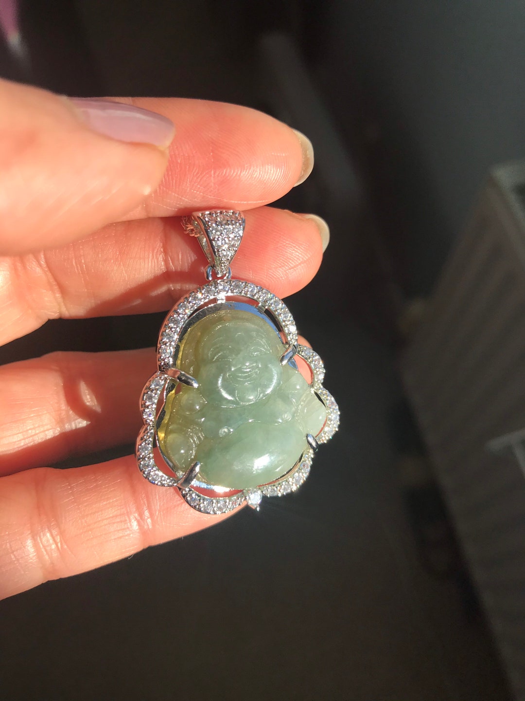 彌勒佛 Milefo Genuine Jade ,burma Jade Icy Green Happy Buddha Jadeite ...