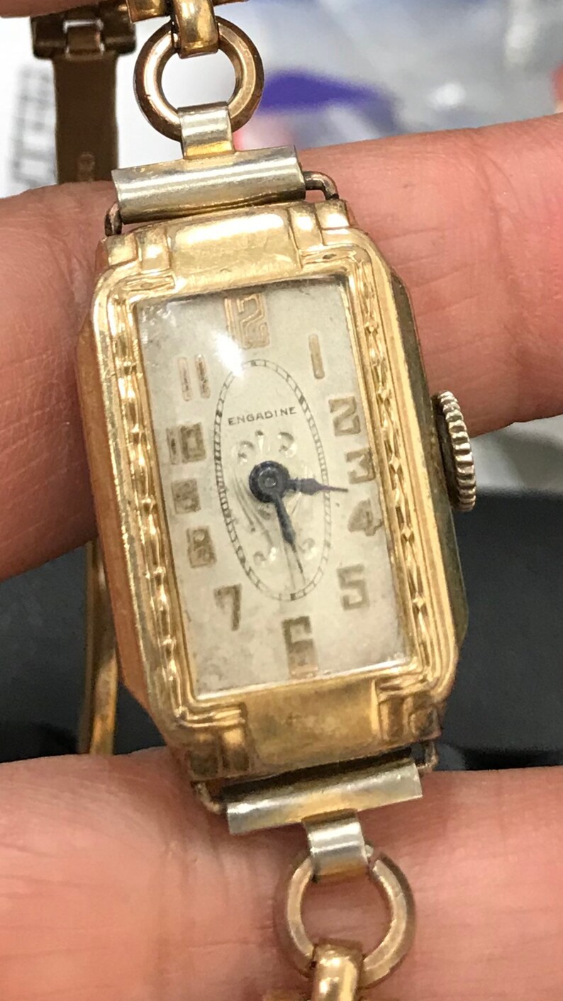 1920s ENGADINE Vintage /antique Ladies Watch Runs Well /oiled Serviced ...