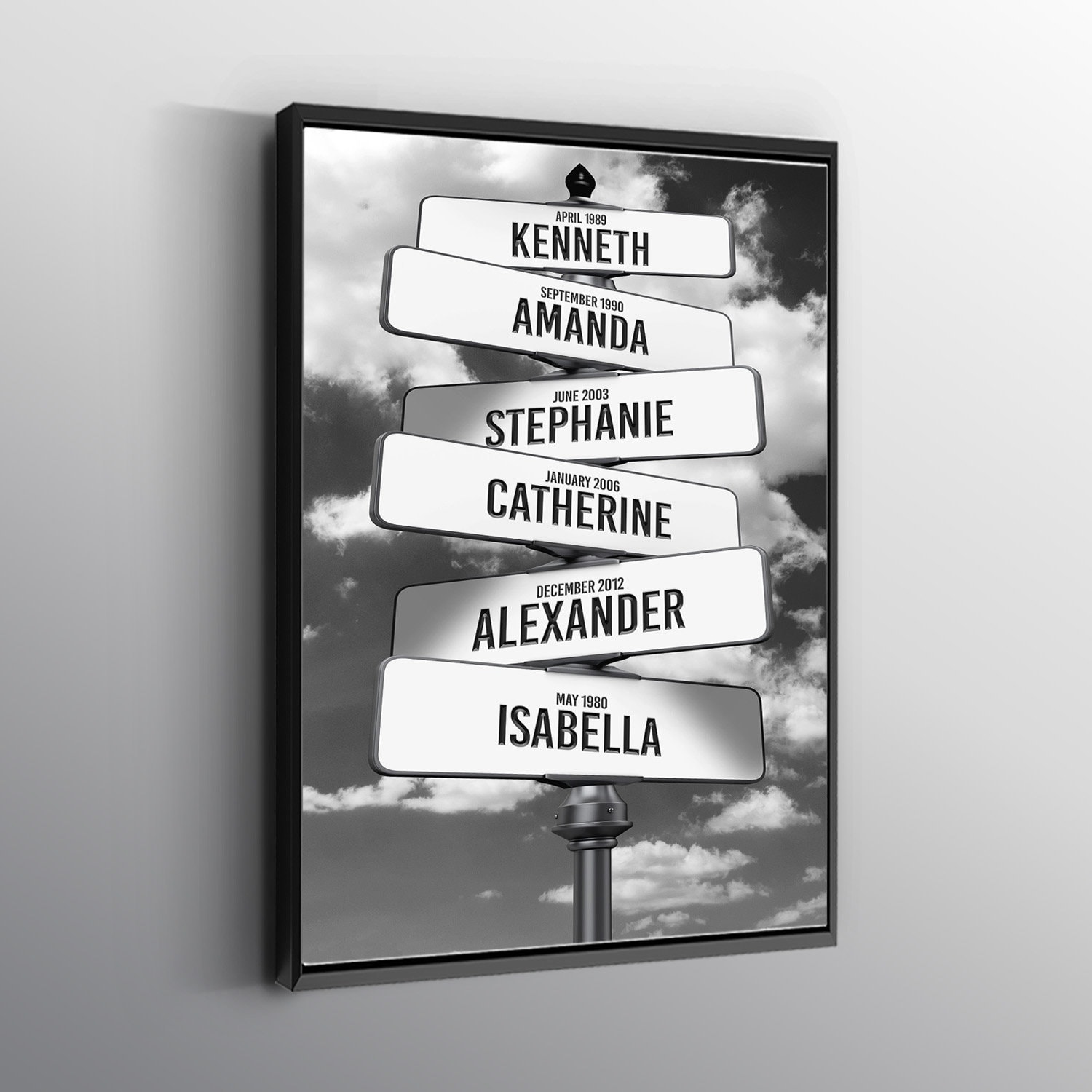 Custom Street Sign Multi-names Personalized Print Wall Art - Etsy