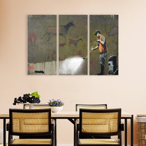 Banksy Power Washer Print Wall Art Canvas. Printed Smooth Surface ...
