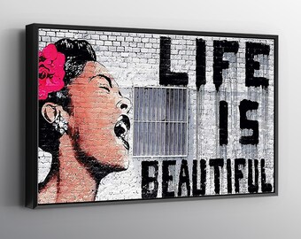 Life is Beautiful Wall Art - Etsy