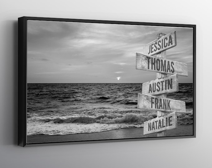 Personalized Family Names Date of Birth Vintage Street Sign Premium ...