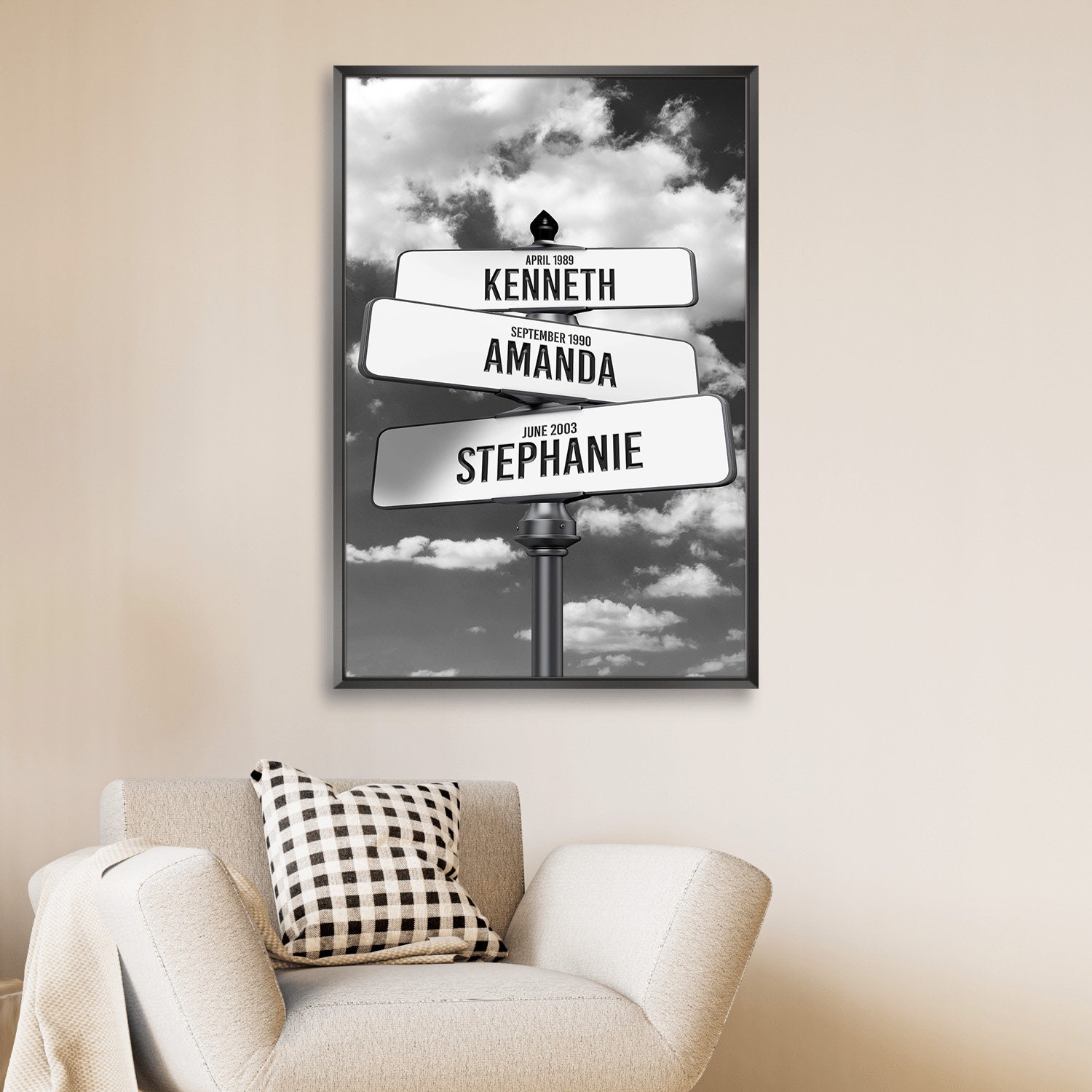 Custom Street Sign Multi-names Personalized Print Wall Art - Etsy