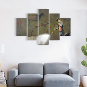 Banksy Power Washer Print Wall Art Canvas. Printed Smooth Surface ...