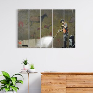 Banksy Power Washer Print Wall Art Canvas. Printed Smooth Surface ...