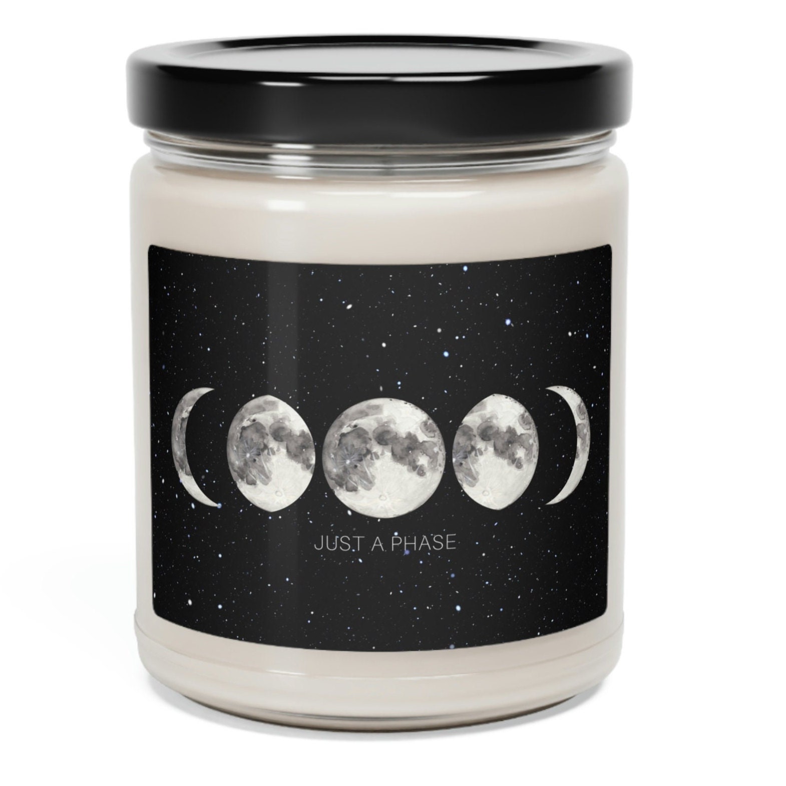 Just a Phase Moon Candle, Full Moon Candle, New Moon Candle, Gift for ...
