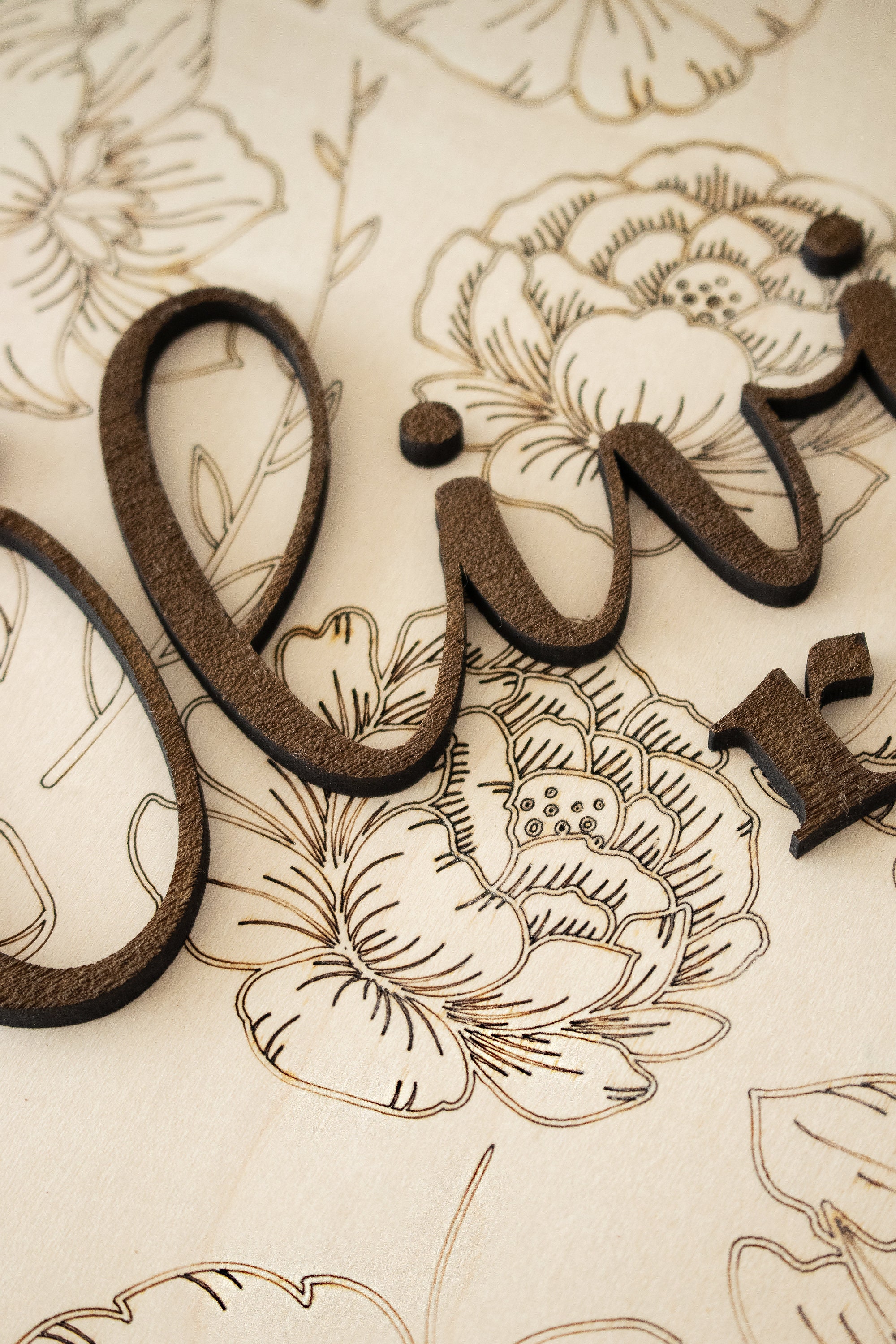 Floral Wood Sign | Baby Sign| Newborn | Custom Sign | Engraved Baby ...
