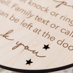 Shhh, Baby Sleeping Sign | Moon and Stars | Do Not Disturb Sign | Baby ...