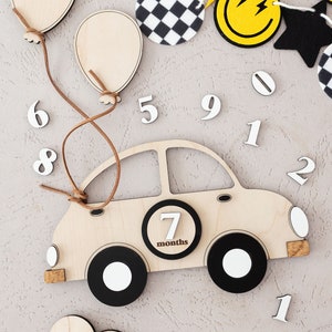 Car Milestone | Race Car Milestones | Baby Milestone Set | Baby Boy ...