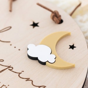 Shhh, Baby Sleeping Sign | Moon and Stars | Do Not Disturb Sign | Baby ...