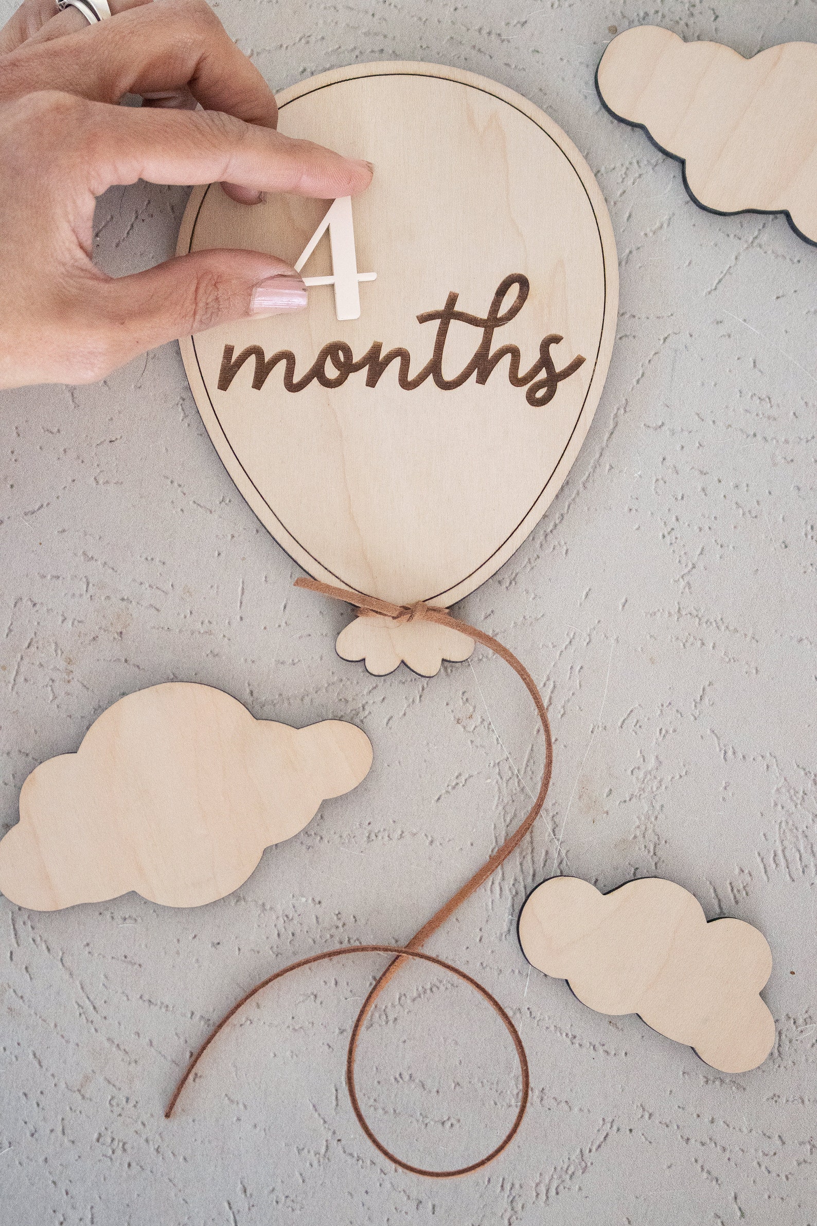 Balloon Milestone Markers | Monthly Marker | Birth Announcement ...