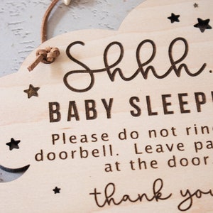 Baby Sleeping Sign Do Not Disturb Sign Door Sign - Etsy