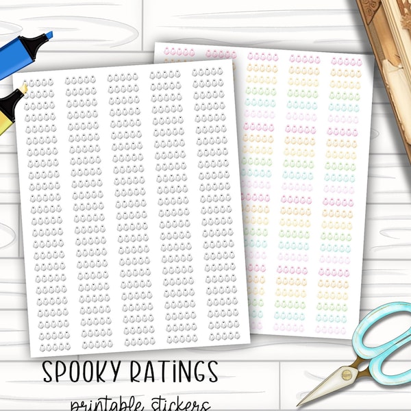 Star Rating Tracker Stickers Printable Book Tracker Reading Journal PNG ...