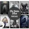 Printable Cryptid Tarot Cards Printable Stickers Printable Cards PNG - Etsy