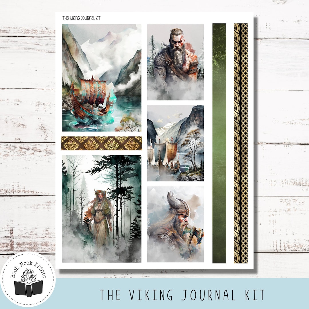 The Viking Journal Kit Printable Stickers Planner Stickers - Etsy