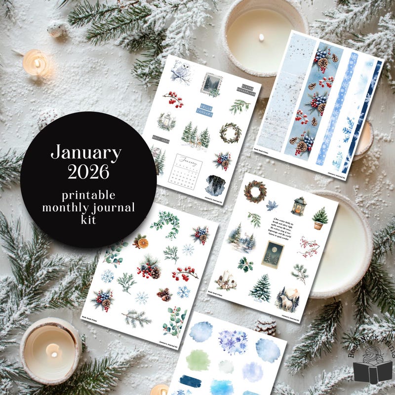 Washi Paper Monthly Deco - Etsy