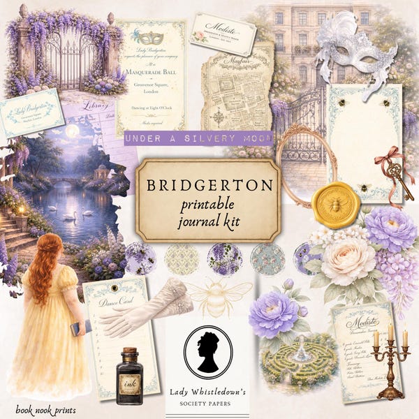 Bridgerton Planner Stickers - Etsy