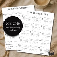 ABC / Alphabet Reading Challenge Template - Etsy