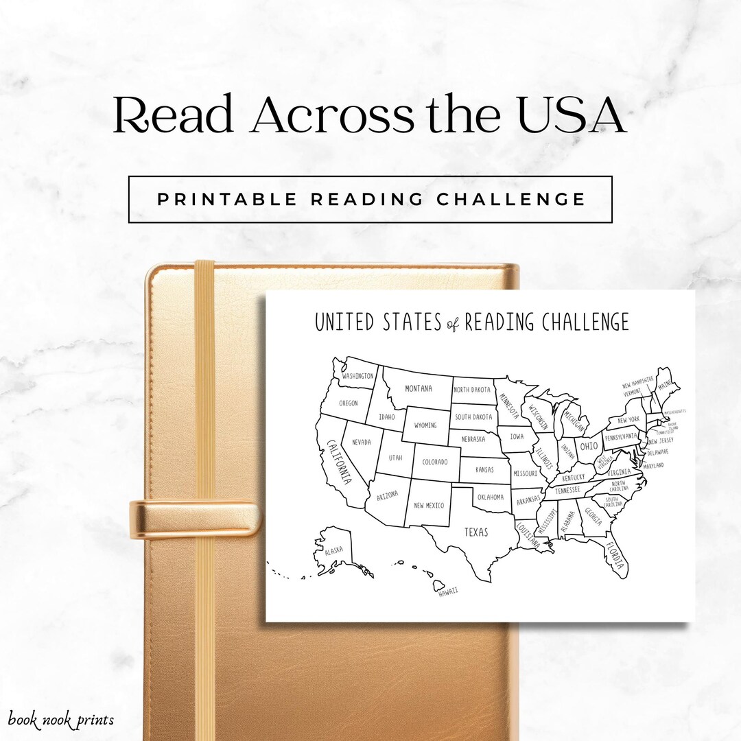 Read Across the USA Printable Reading Challenge | PDF | Digital ...