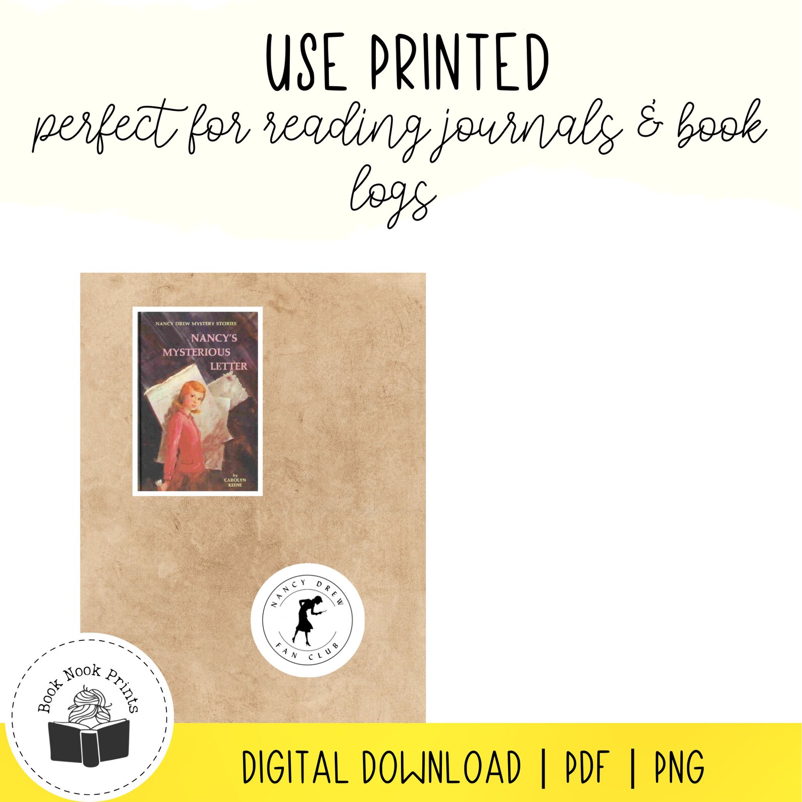 Nancy Drew Sticker Set Printable Stickers Digital Download - Etsy