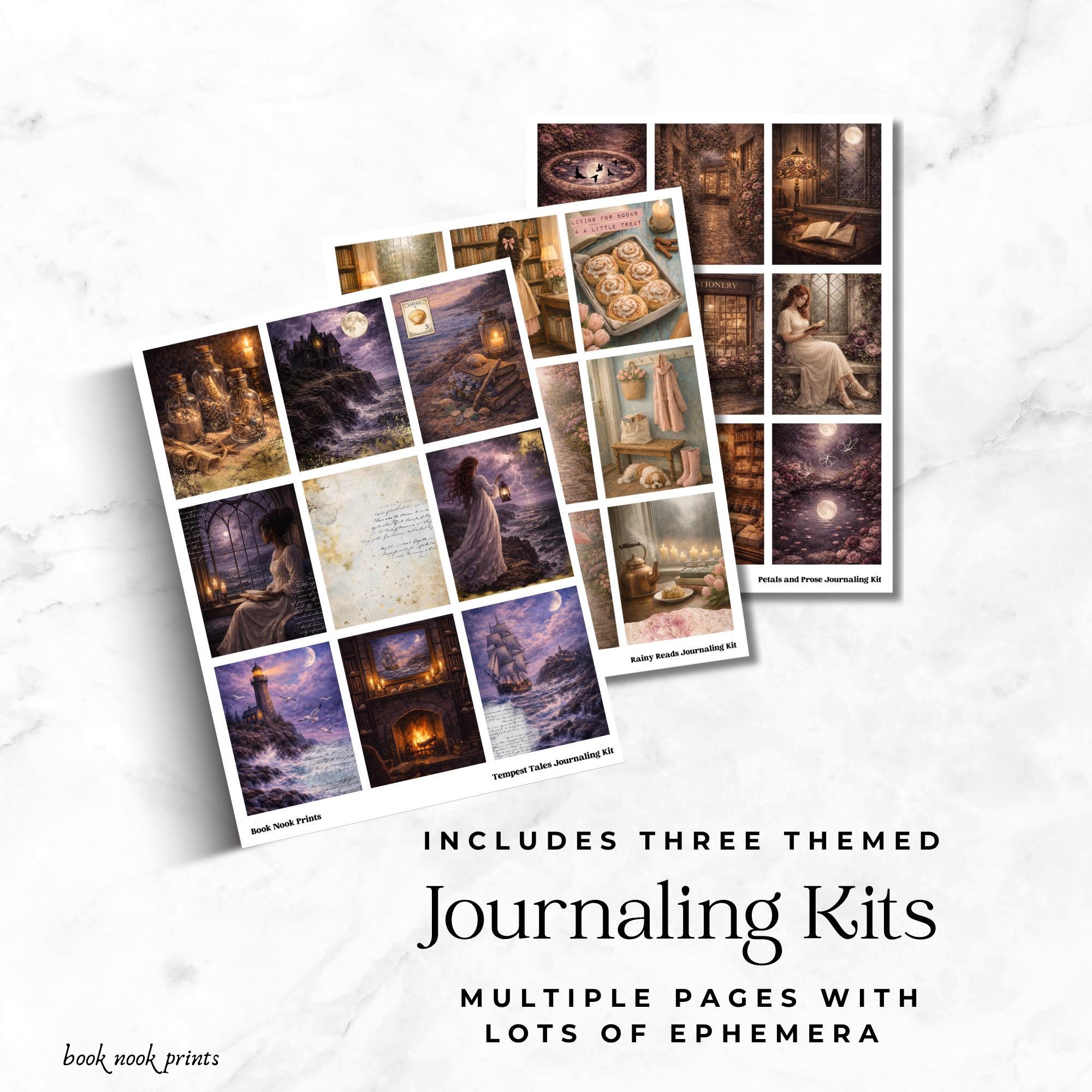 April Printable Bundle Reading Bookish Printables Journaling Challenge ...