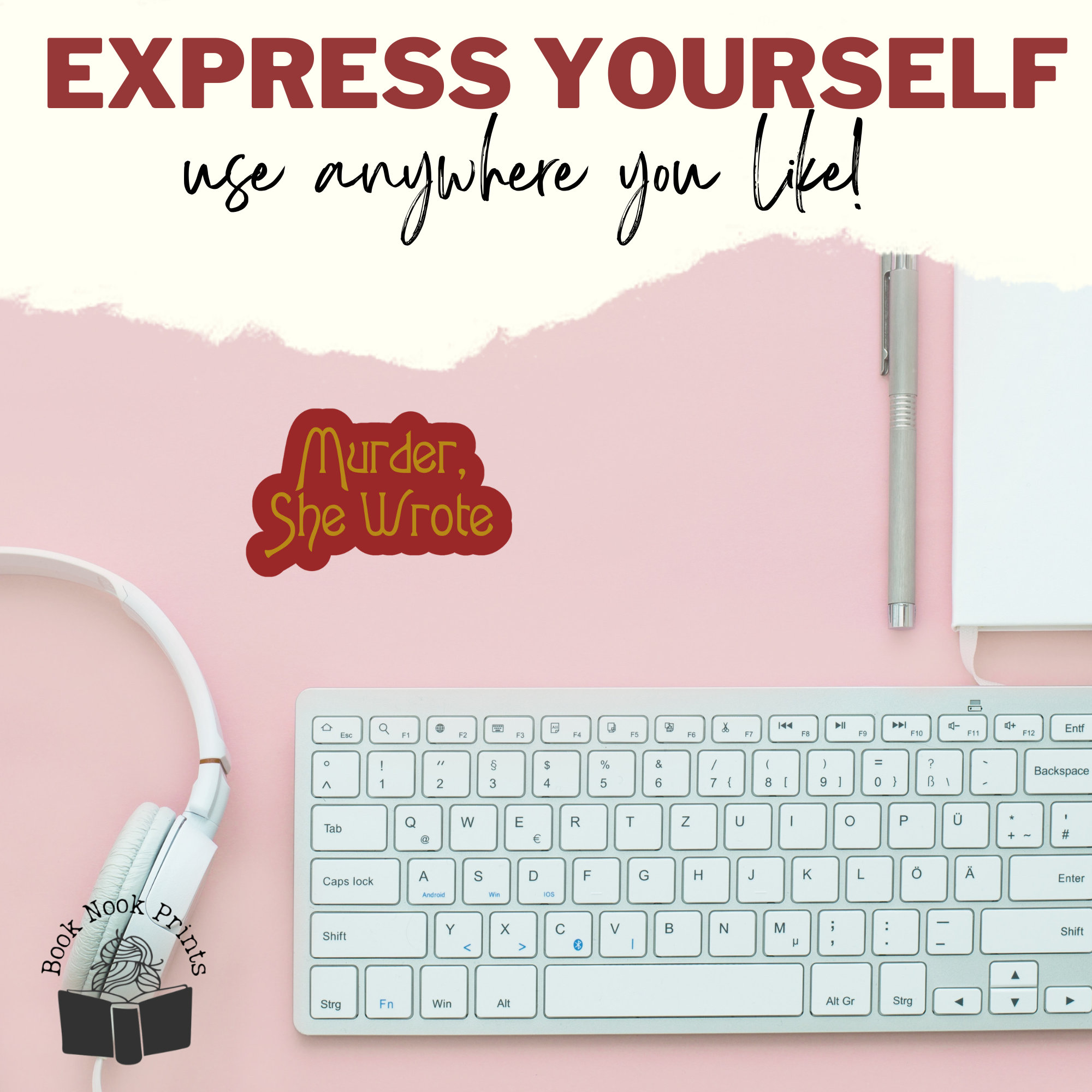 Murder She Wrote Printable Sticker Set Printable Stickers - Etsy