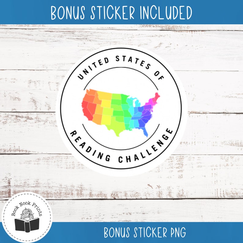 Read Across the USA Printable Reading Challenge PDF - Etsy