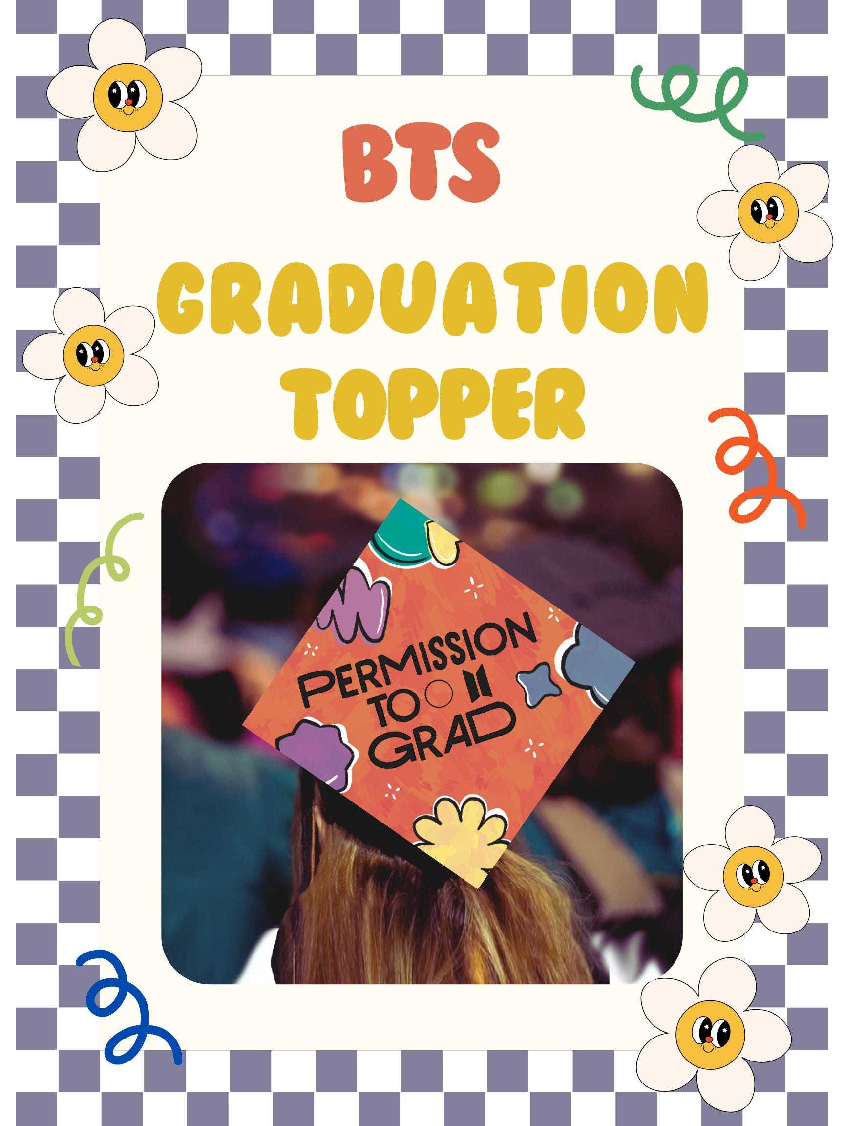 K-pop Inspired Grad Cap Topper ( 25x25 Cm ) - Etsy