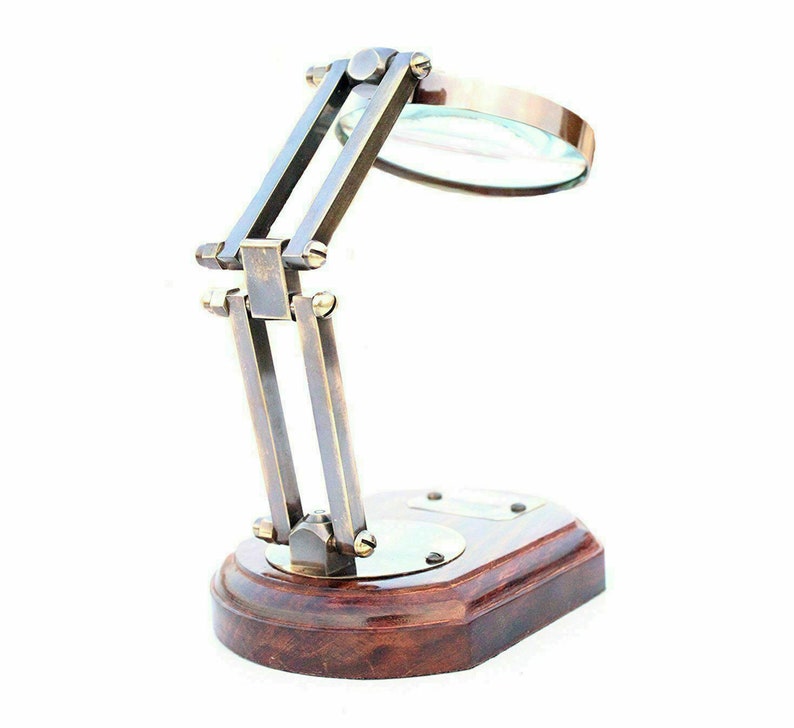 Vintage Brass Tabletop Magnifying Glass: Nautical Desk Decor - Etsy