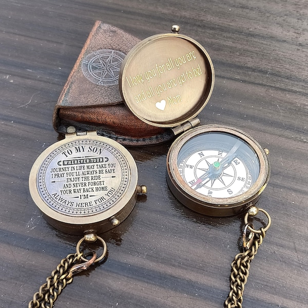 Father to Son Compass - Etsy