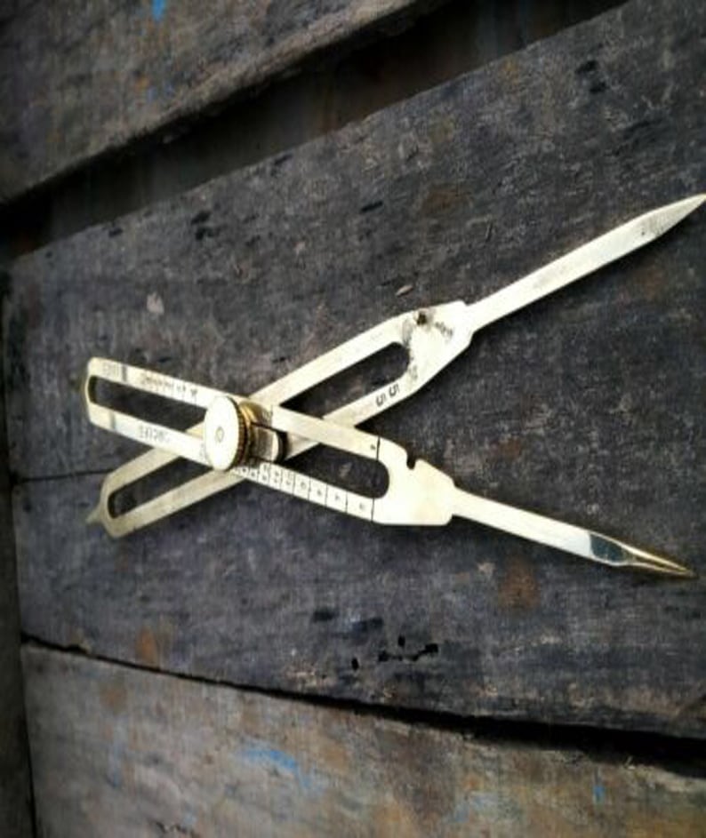 9 Proportional Divider Brass Drafting Tool Scientific Compass Engineer ...