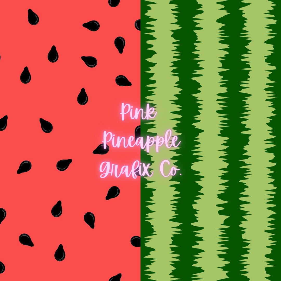 Watermelon Seeds and Rind Digital Seamless Files - Etsy