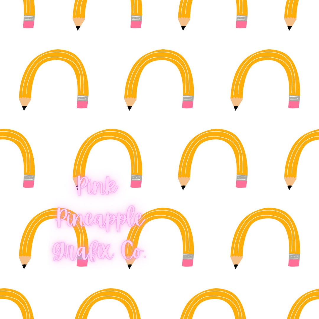 Pencil Rainbows, Digital Seamless File - Etsy