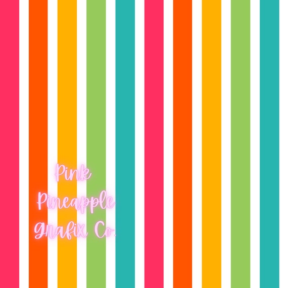 Bright Rainbow Stripes