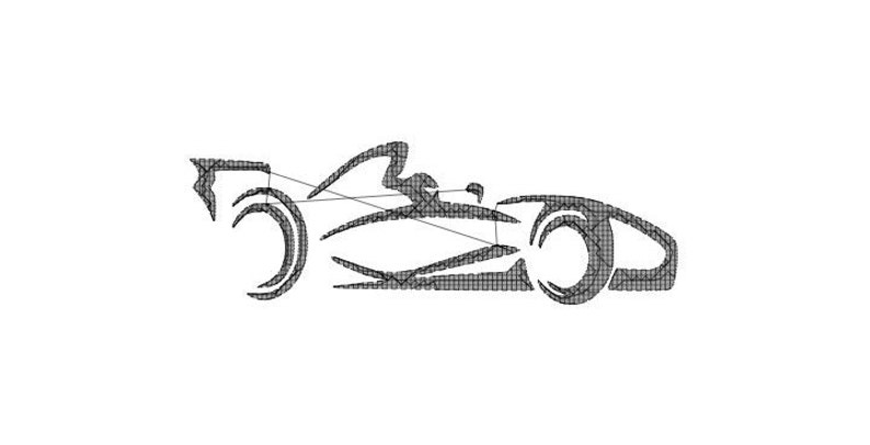 Race Car Embroidery Pattern Small Design, Easy Download With Multiple ...