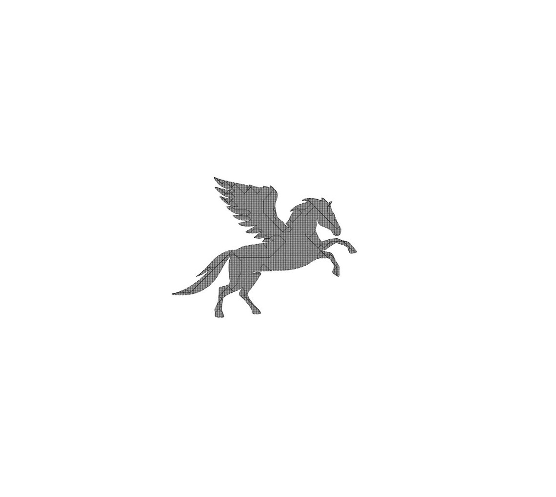 Pegasus Embroidery Pattern Instant Download Pes Pec Vp3 Exp Dst Jef Txt ...